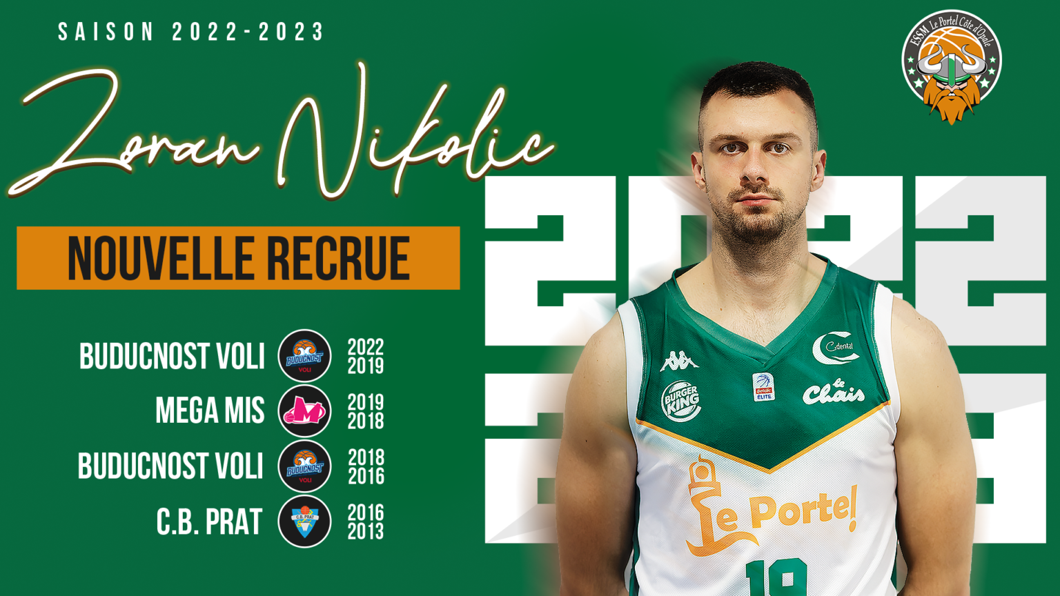 Le club de l’ESSM est heureux de vous annoncer son nouvel intérieur ...